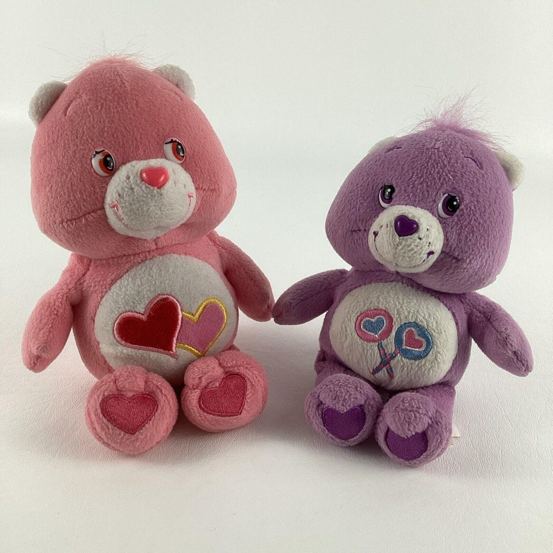 Care Bears Mini Share Love-a-lot Bear 8" Plush Stuffed Animal Toy Lot ...