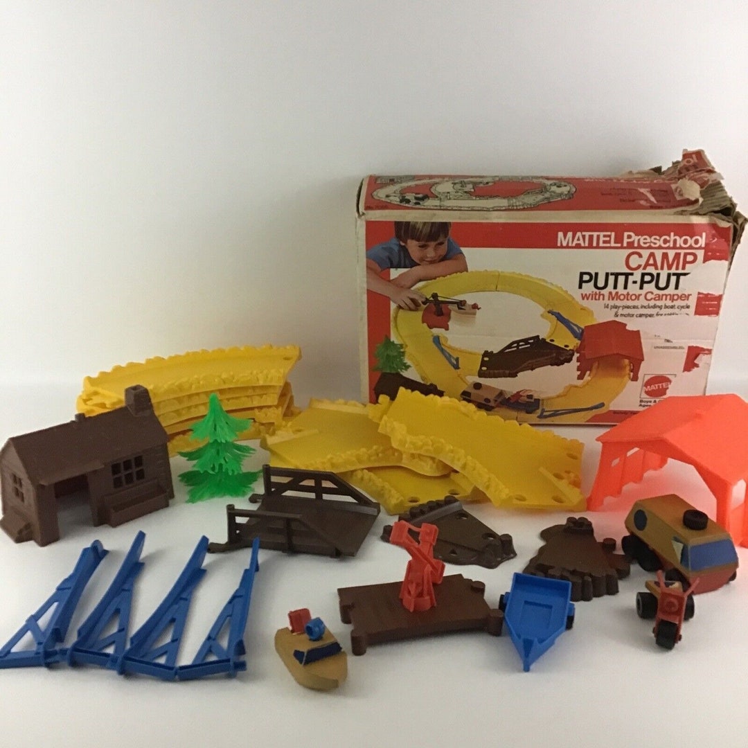 Mattel Camp Putt-putt Motor Camper Boat 70s Toy Preschool Vintage 1973 ...