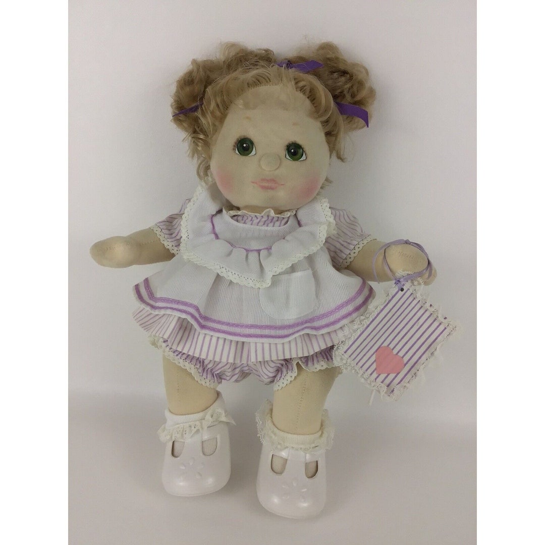Vintage Mattel 1985 My Child Doll Blonde Hair & Green Eyes Outfit ...