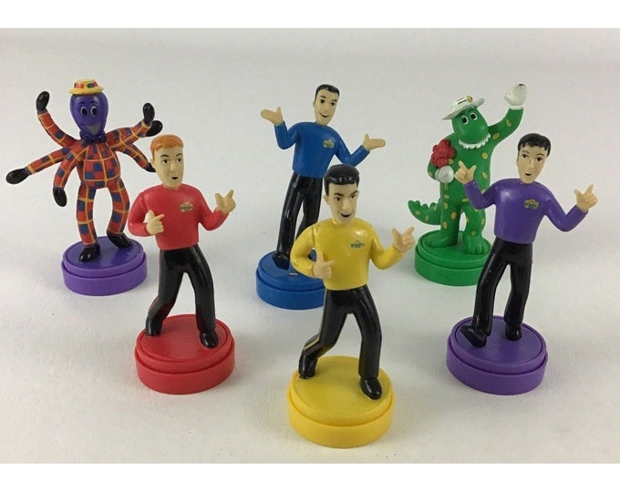 The Wiggles Figures Toppers 3" PVC Dorothy Dinosaur Henry Octopus ...