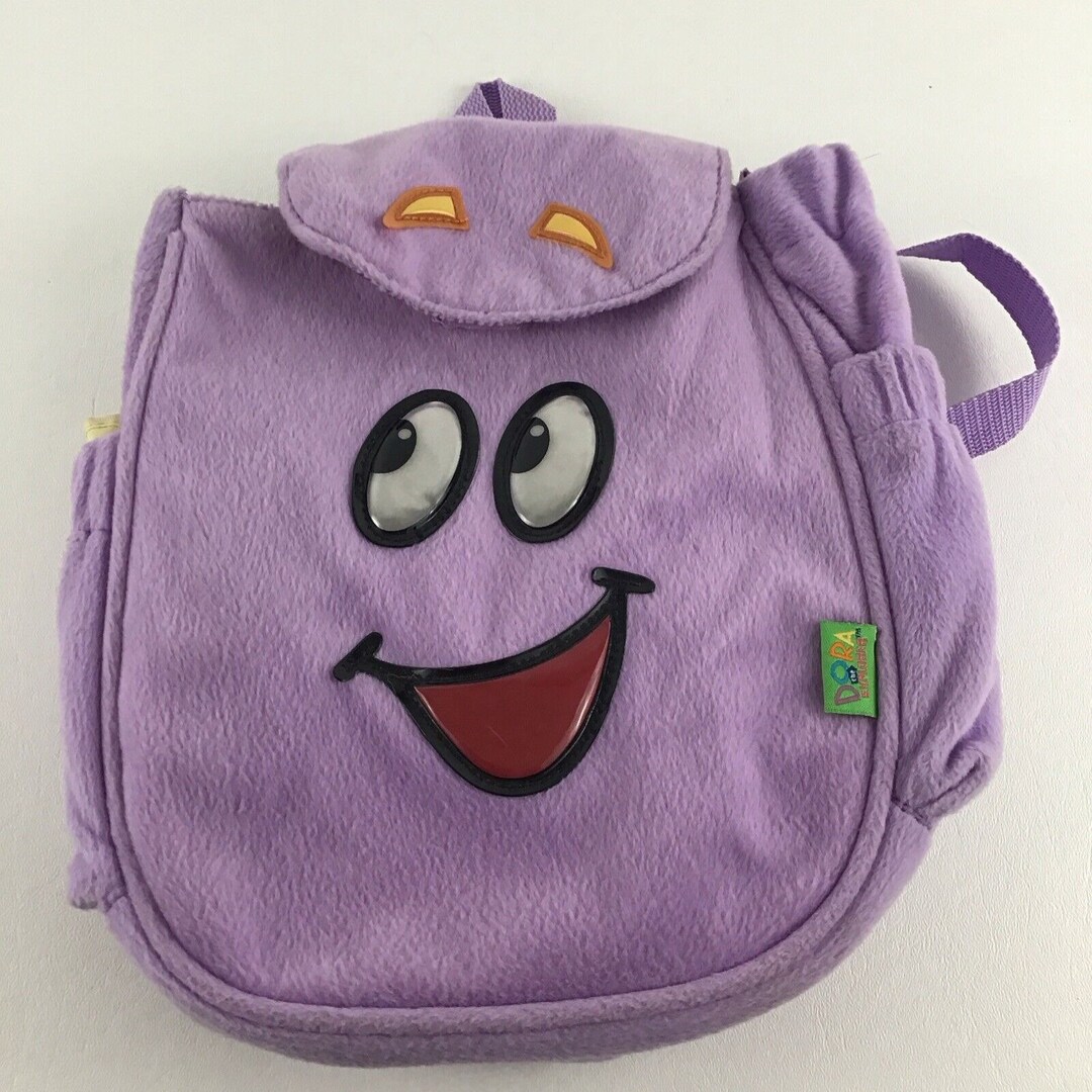 Dora the Explorer Plush Character Backpack Map Nickelodeon Kid Size ...