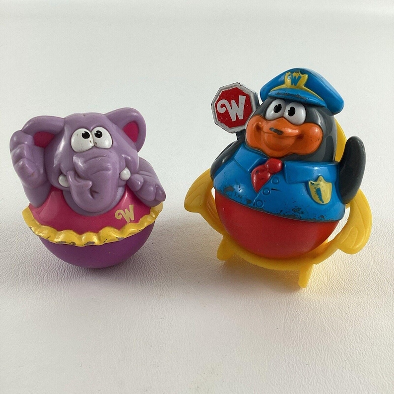 Playskool Weebles Roly Poly Figures Ballet Elephant Penguin Vintage ...