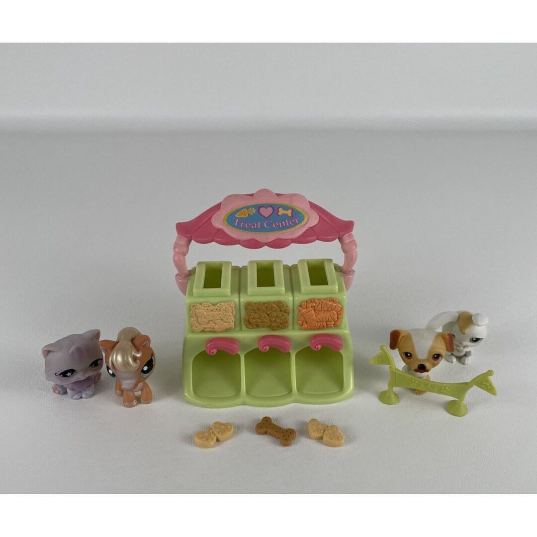 Littlest Pet Shop Figure Treat Center Playset Bunny Dog Cat - Etsy