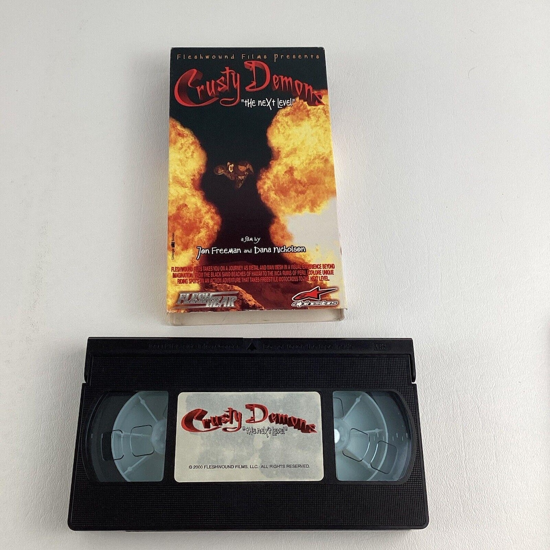 Crusty Demons the Next Level VHS Tape Dirt Bike Riders Motocross Stunt ...