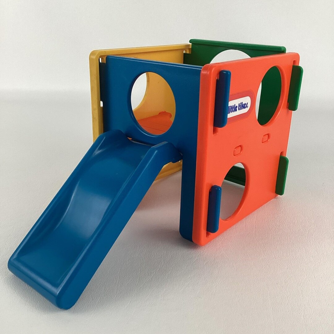 Little Tikes Dollhouse Size Playground Jungle Gym Slide Climbing Cube ...