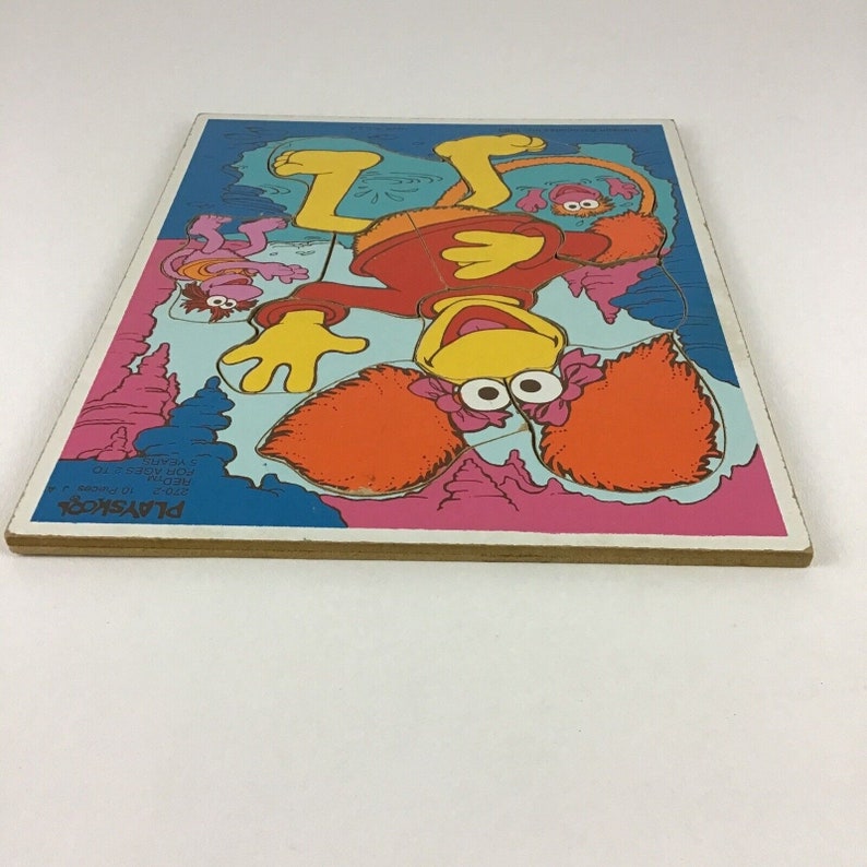 Playskool Fraggle Rock Red 10 Jumbo Piece Board Puzzle Henson - Etsy