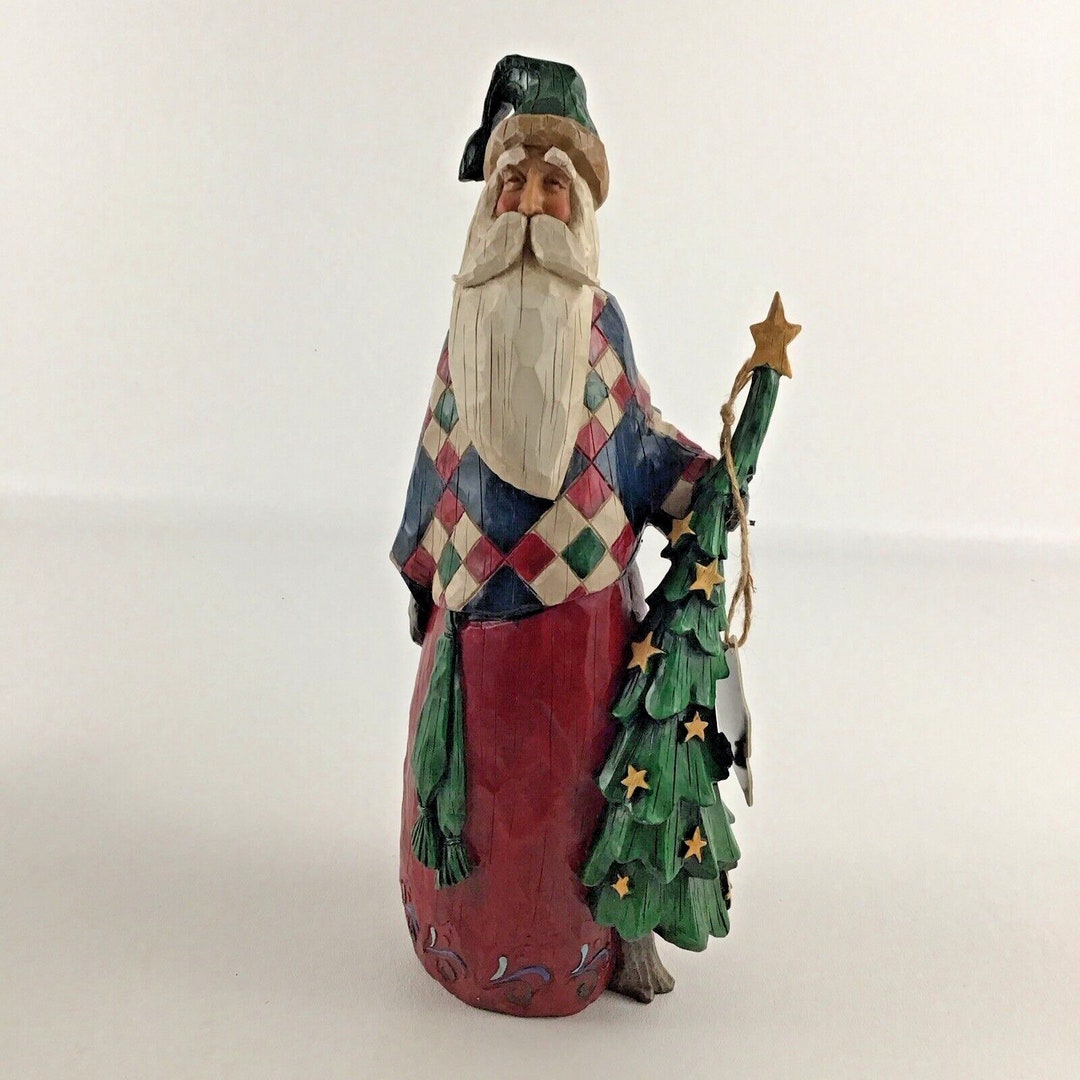 Jim Shore Tall Santa Tree Statue 105530 Figurine Heartwood Creek ...