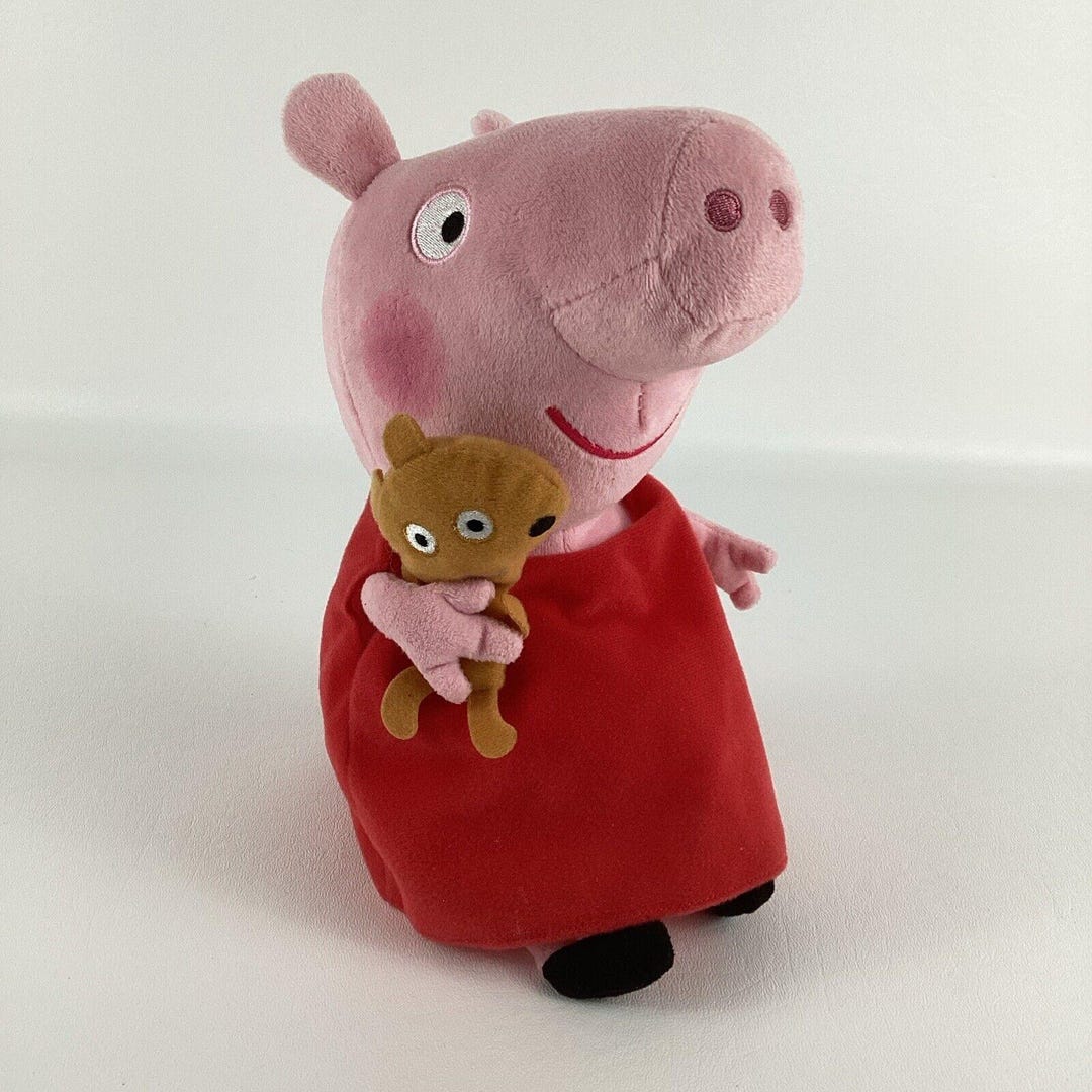 Ty Peppa Pig Plush Bean Bag Stuffed Animal Toy 2017 Cartoon Character ...