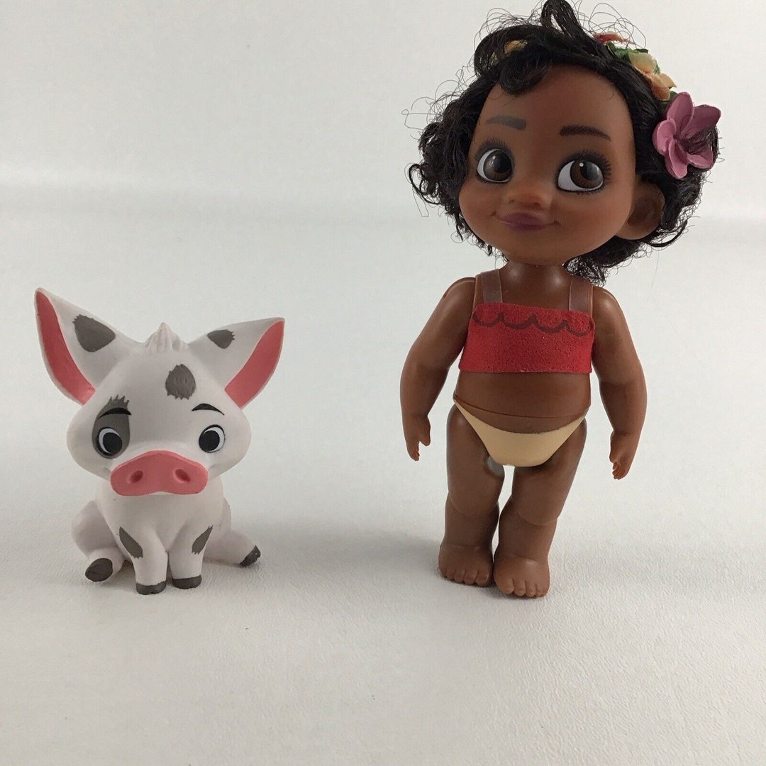 Disney Moana Animator's Collection Mini Doll Toddler Figure Pet Pig Pua ...