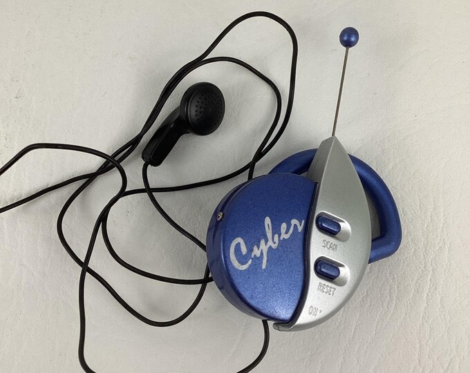 Cyber Gear Micro Radio Fm Radio Scanner Ear Holder Telescopic Antenna ...