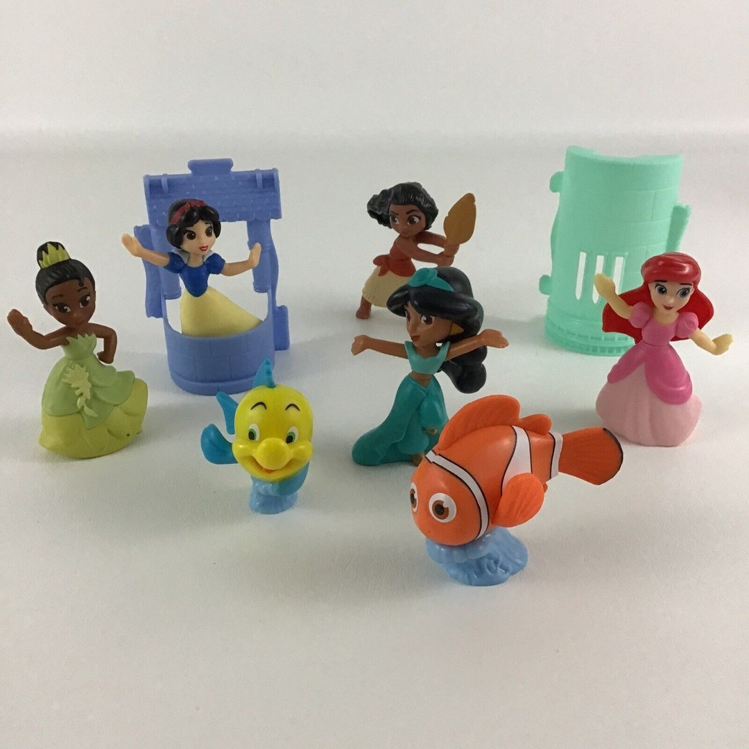 Disney Princess Mcdonald's Toy Lot Tiana Moana Jasmine Snow White Nemo ...