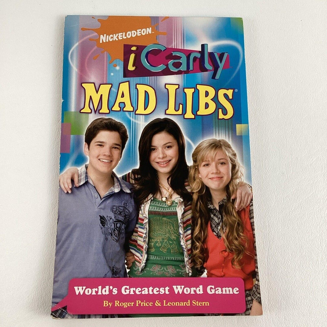 Nickelodeon Icarly Mad Libs Worlds Greatest Word Game Party Fun Sam ...