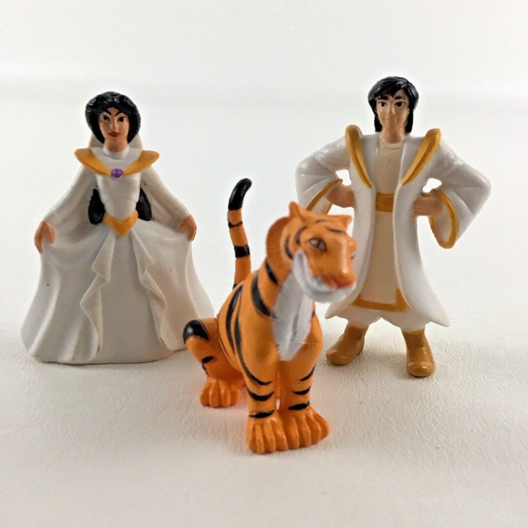 Disney Aladdin King of Thieves Figures Lot Rajah Tiger Jasmine Vintage ...