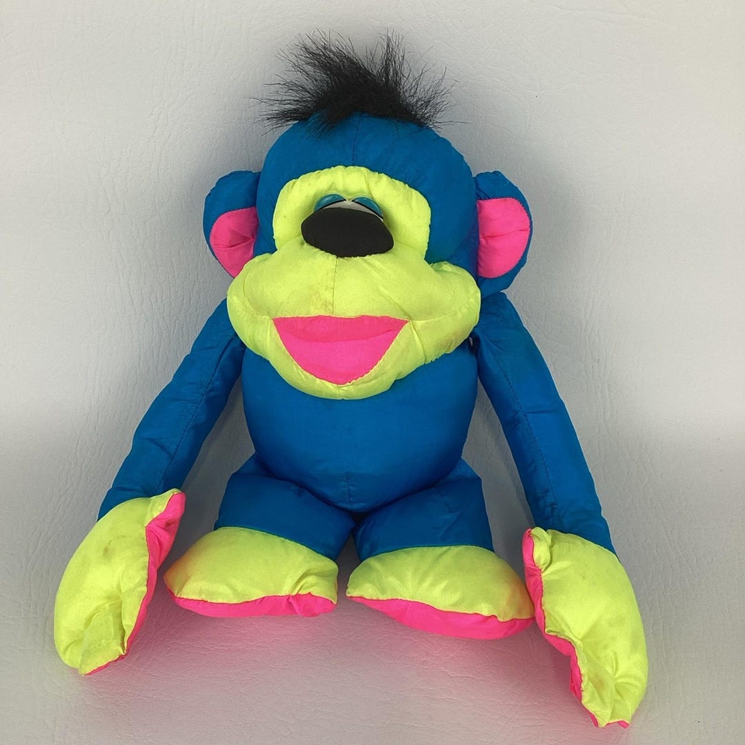 Fisher Price Puffalumps Chattering Chimp 12" Plush Toy Working Vintage ...