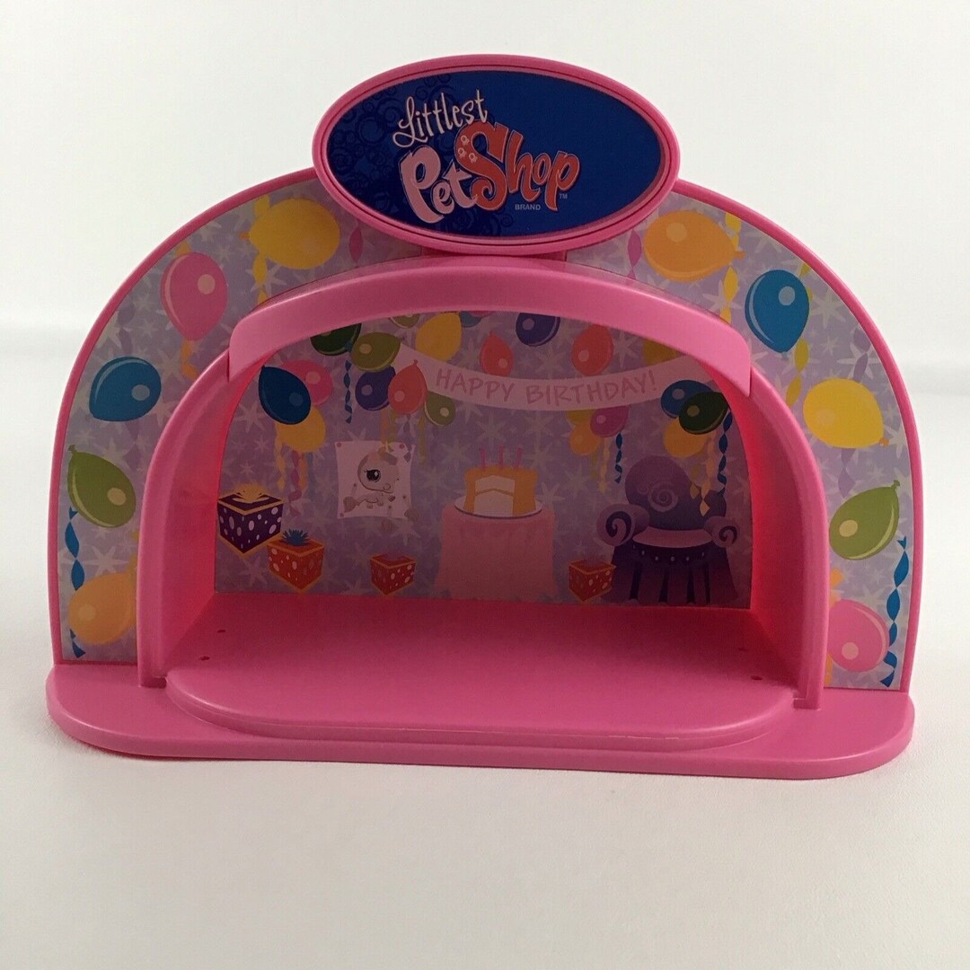 Littlest Pet Shop Happy Birthday Party Light up Stage Toy 2005 Hasbro ...