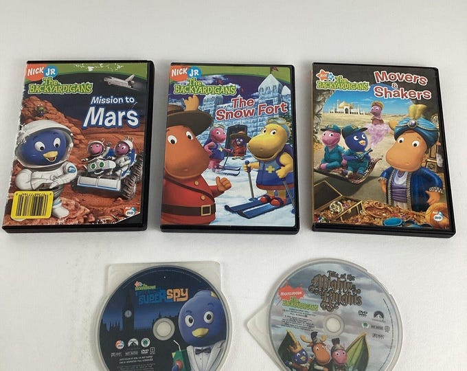 Nick Jr the Backyardigans DVD Lot Snow Fort Mars Spy Movers Shaker ...