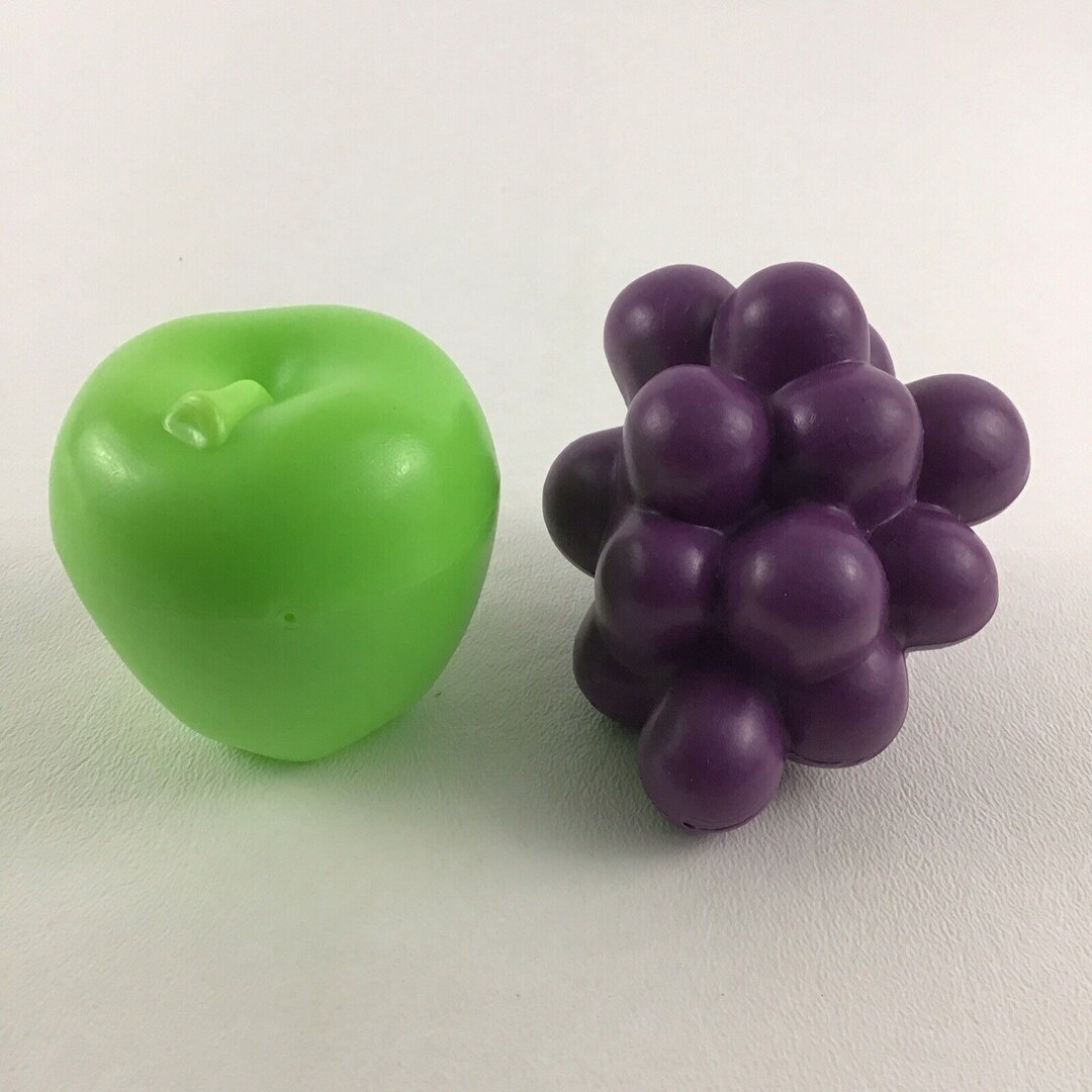 Little Tikes Vintage Pretend Play Food Healthy Fruit Lot Grapes Apple ...