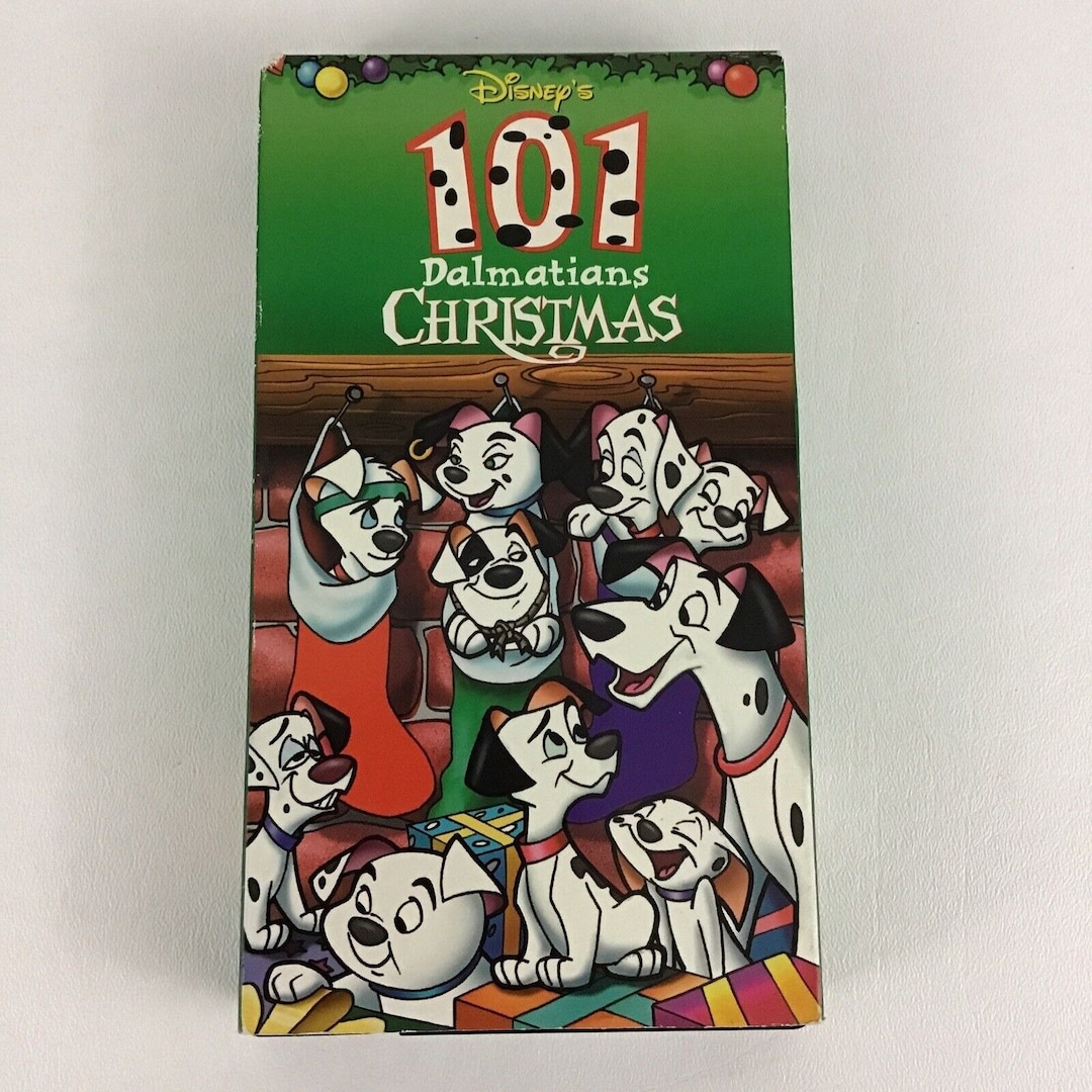 Disney 101 Dalmatians Christmas VHS Tape Special Bonus Program Vintage ...