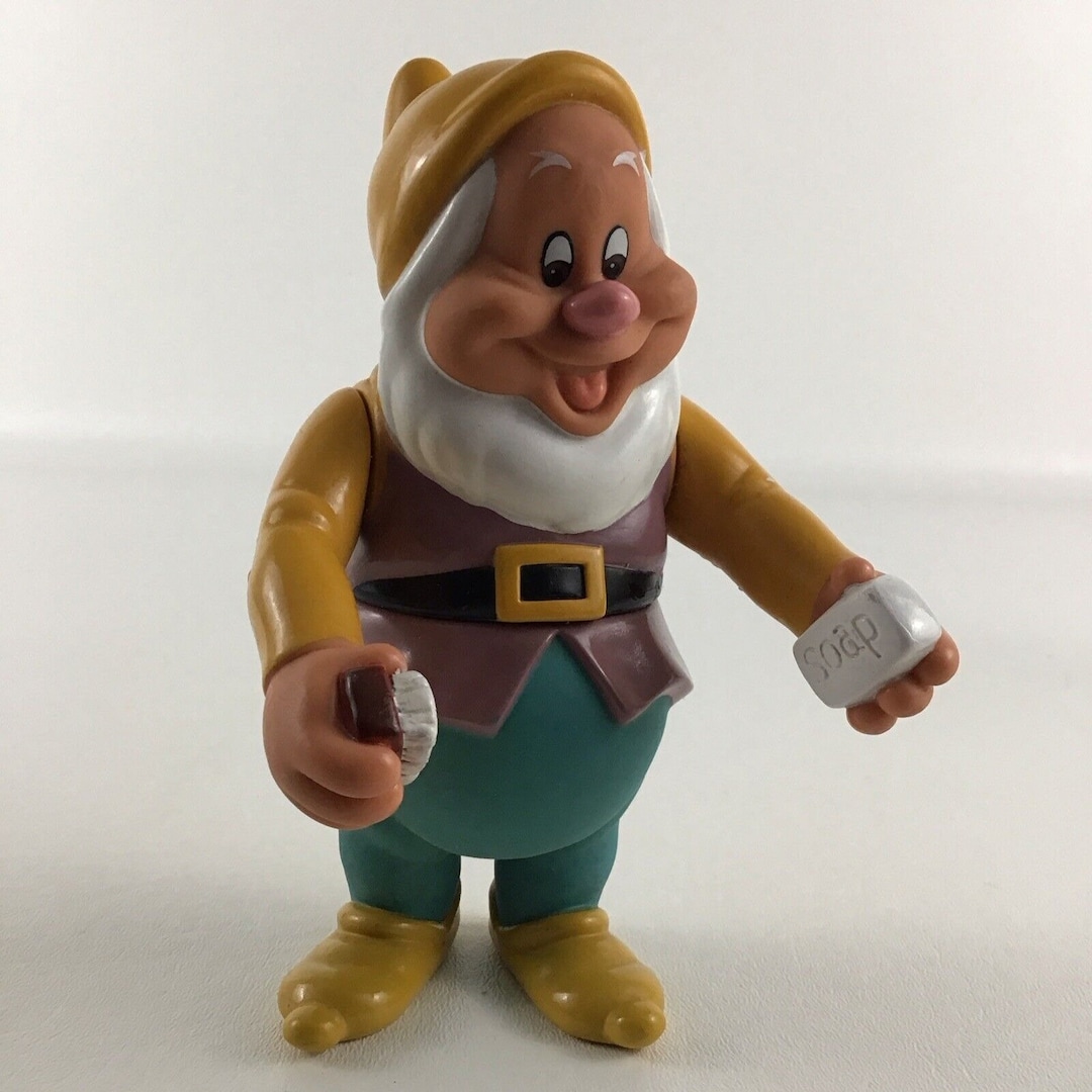 Disney Snow White Seven Dwarfs Vinyl Happy Dwarf 6" Action Figure Toy ...