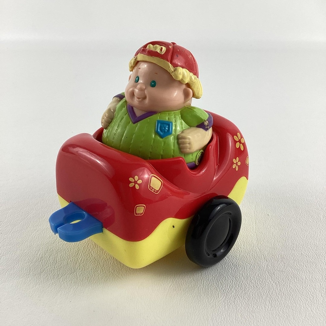 Playskool Weebles Roly Poly Boy Figure Wobble Wagon Vintage 2000 Hasbro ...