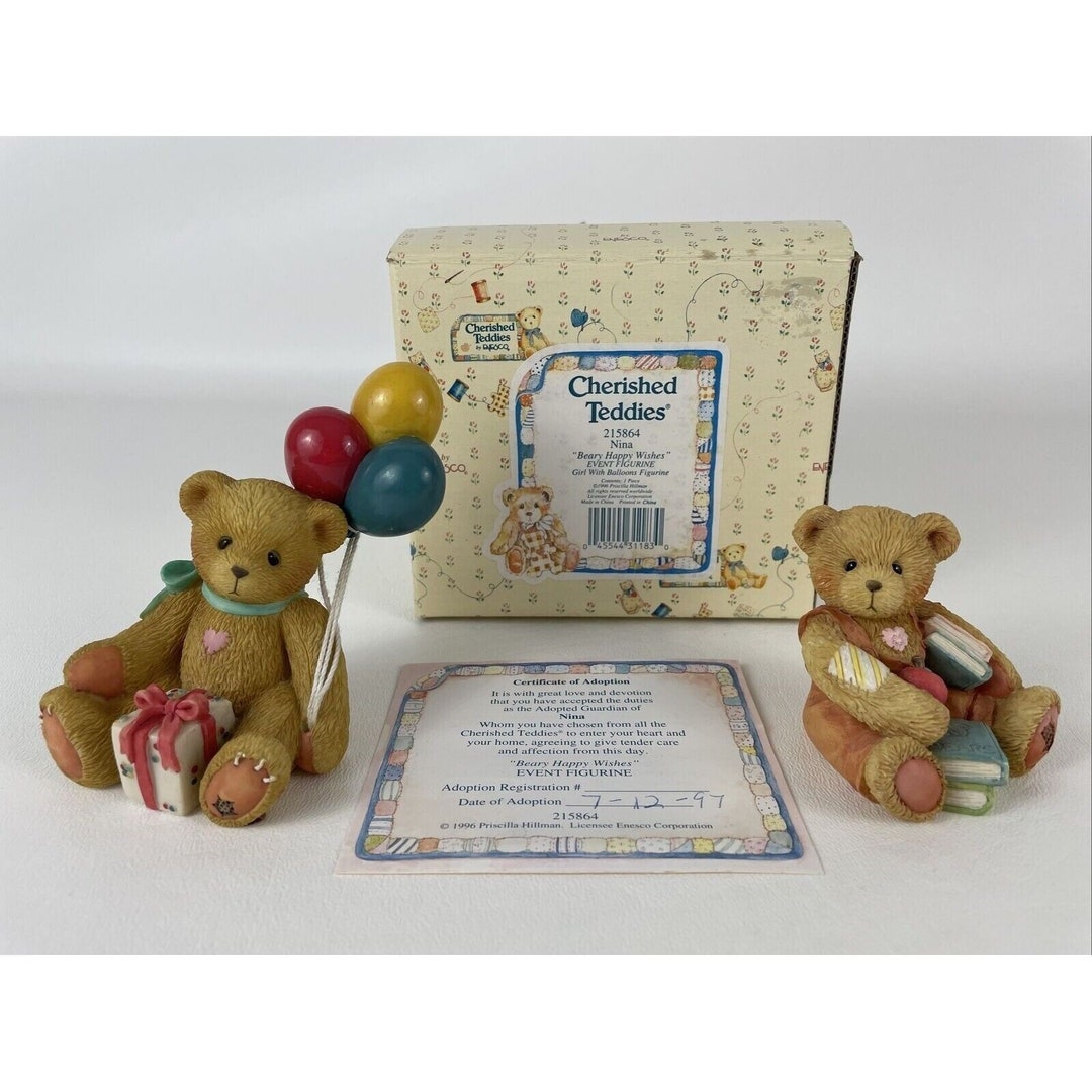 Cherished Teddies Lot Seth September Nina Beary Happy Wishes Event ...