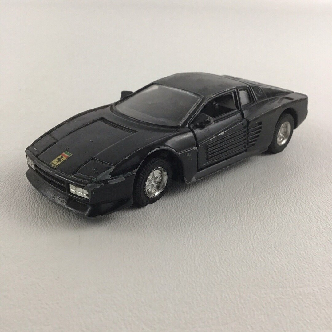 Bburago Ferrari Testarossa Black Die Cast 1:43 Vehicle Vintage 1984 80s ...