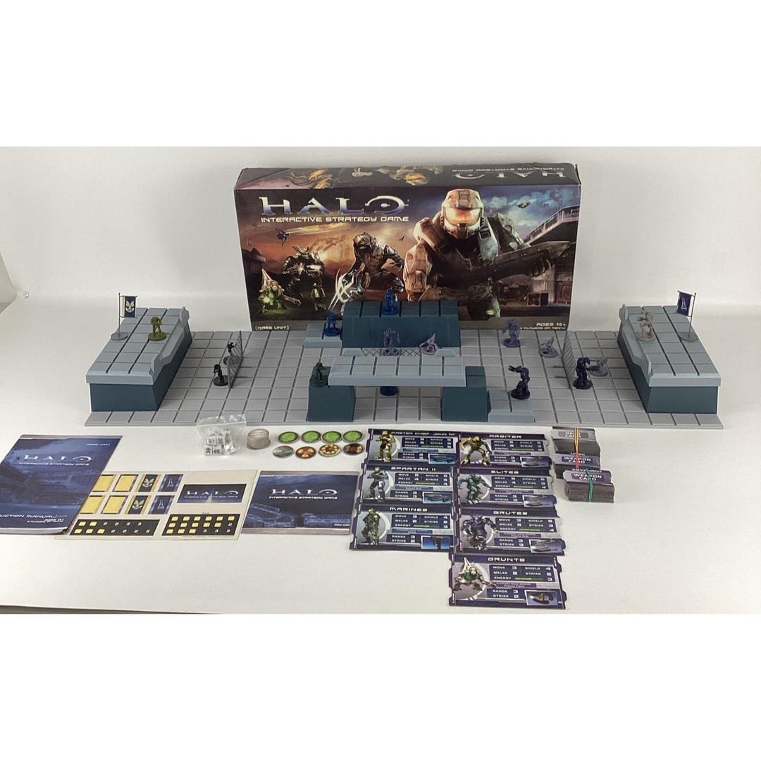 Halo Interactive Strategy Game DVD Board Game 100% Complete Microsoft ...