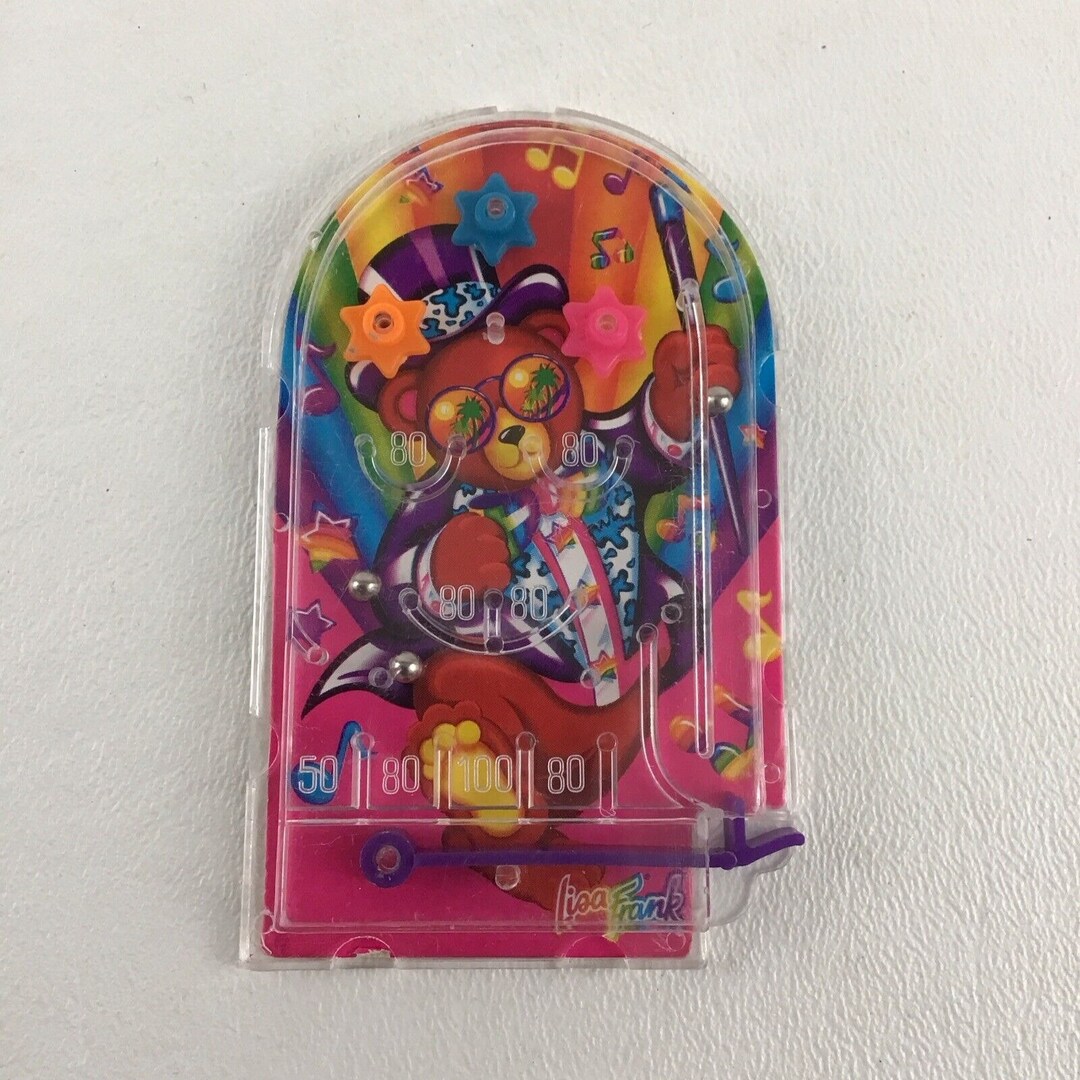 Lisa Frank Vintage Hollywood Bear Pinball Game Skill Puzzle Toy 90's ...
