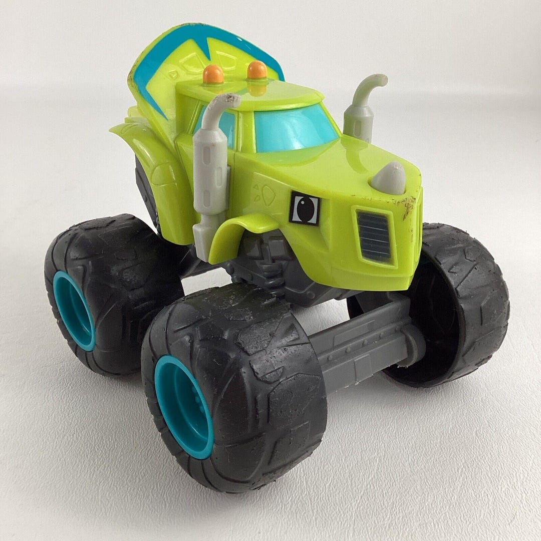 Blaze and the Monster Machines Talking Zeg Plastic 6 Truck Vehicle ...