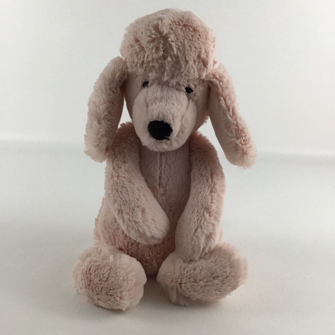 Jellycat Bashful Blush Pink Poodle 12 Plush Bean Bag Stuffed Animal Toy ...
