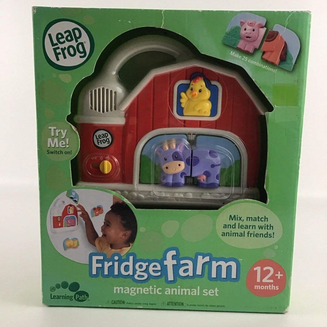Leap Frog Fridge Farm Magnetic Animal Set Learning Path Toy Barn ...