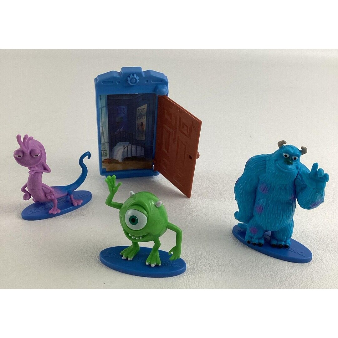 Disney Pixar Monsters Inc Sulley Randall Boggs Mike Figures Toppers ...