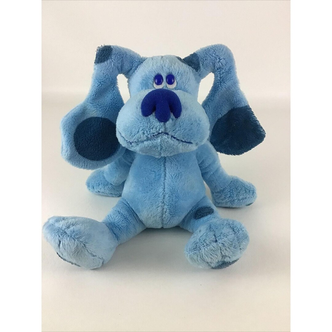 Ty Blue's Clues Blue Puppy Dog 11" Plush Bean Bag Stuffed Animal Toy ...