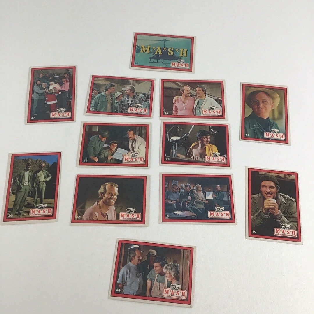 Mash Television Show Collectible 12 Trading Cards Lot Hawkeye Radar ...