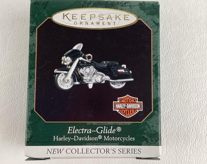 Hallmark Christmas Tree Ornament Harley Davidson Motorcycles Electra ...