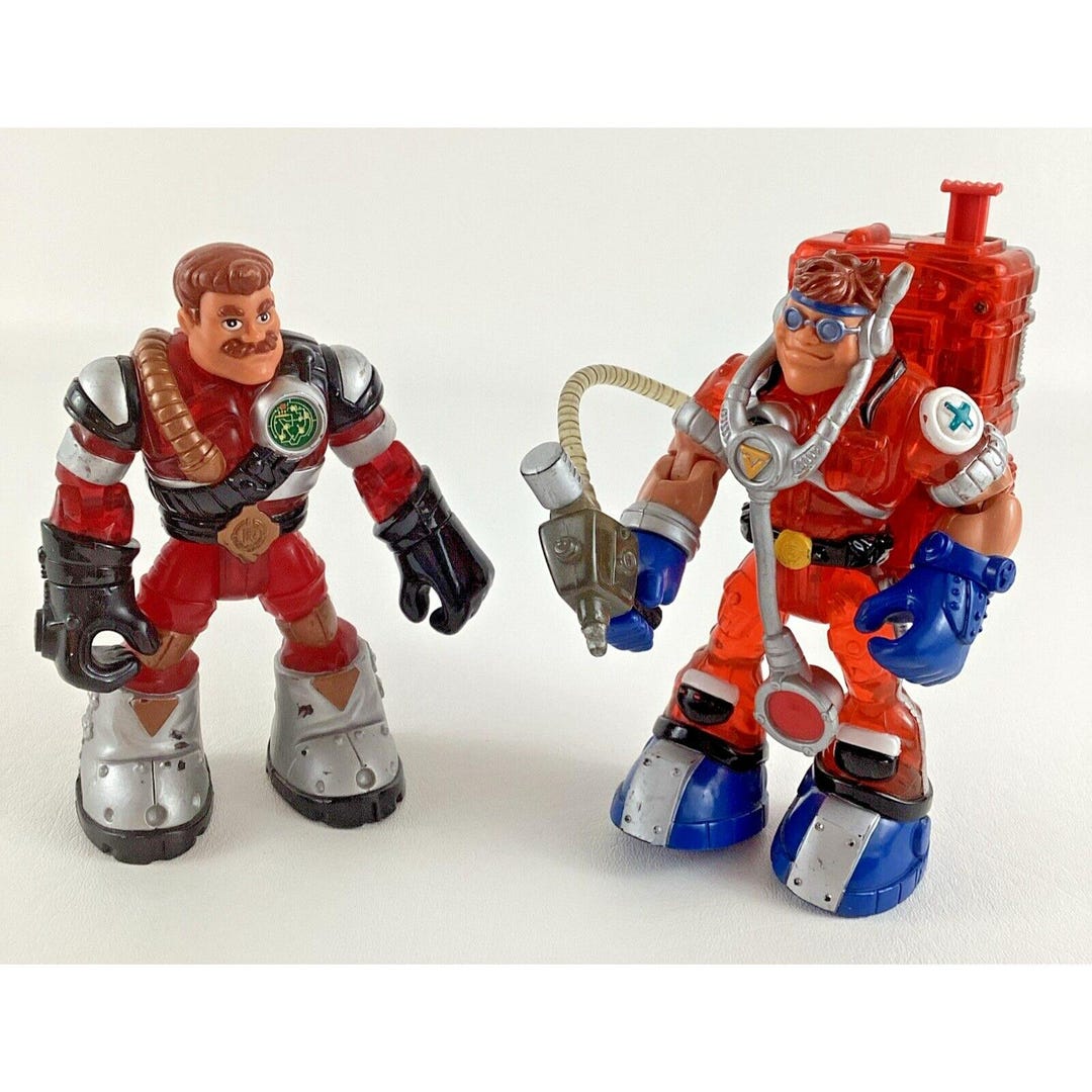 Fisher Price Rescue Heroes 6" Figures Lot Matt Medic Billy Blazes ...