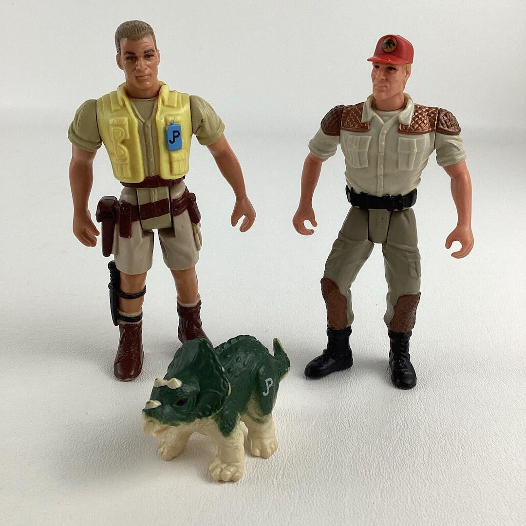 Jurassic World Park Action Figure Lot Triceratops Dinosaur Vintage 1993 ...