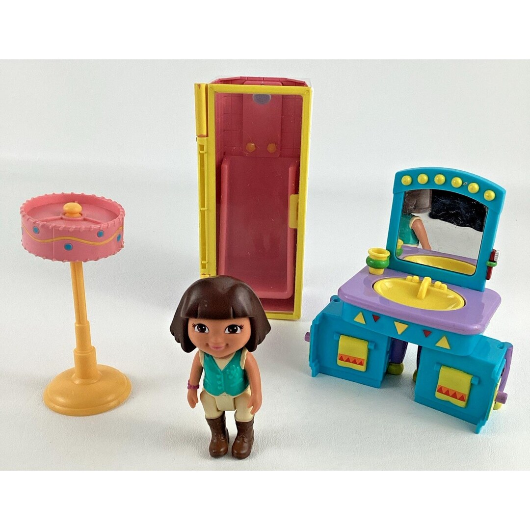 Dora the Explorer Dollhouse Bathroom Shower Transforming Vanity Sink ...