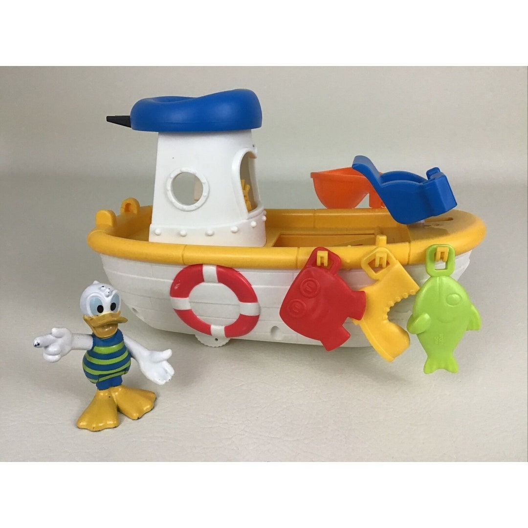 Mickey Mouse Clubhouse Quacky Fishin' Boat Set Vehicle Donald Duck ...