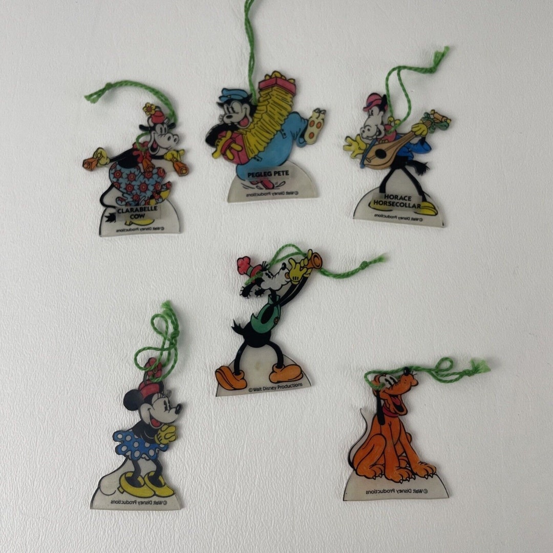 Shrinky Dinks Mickey Mouse 6pc Lot Christmas Ornaments Colorforms ...