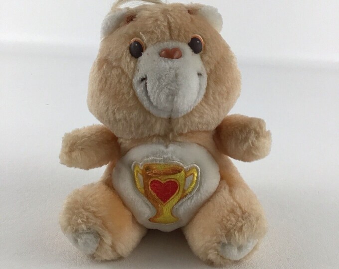 Care Bears Champ Bear 7" Plush Stuffed Animal 80s Toy Trophy Vintage ...