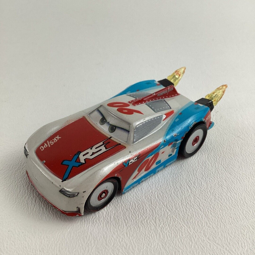 Disney Pixar Cars Rocket Racing XRS Paul Conre Moving Flames Blast Wall ...