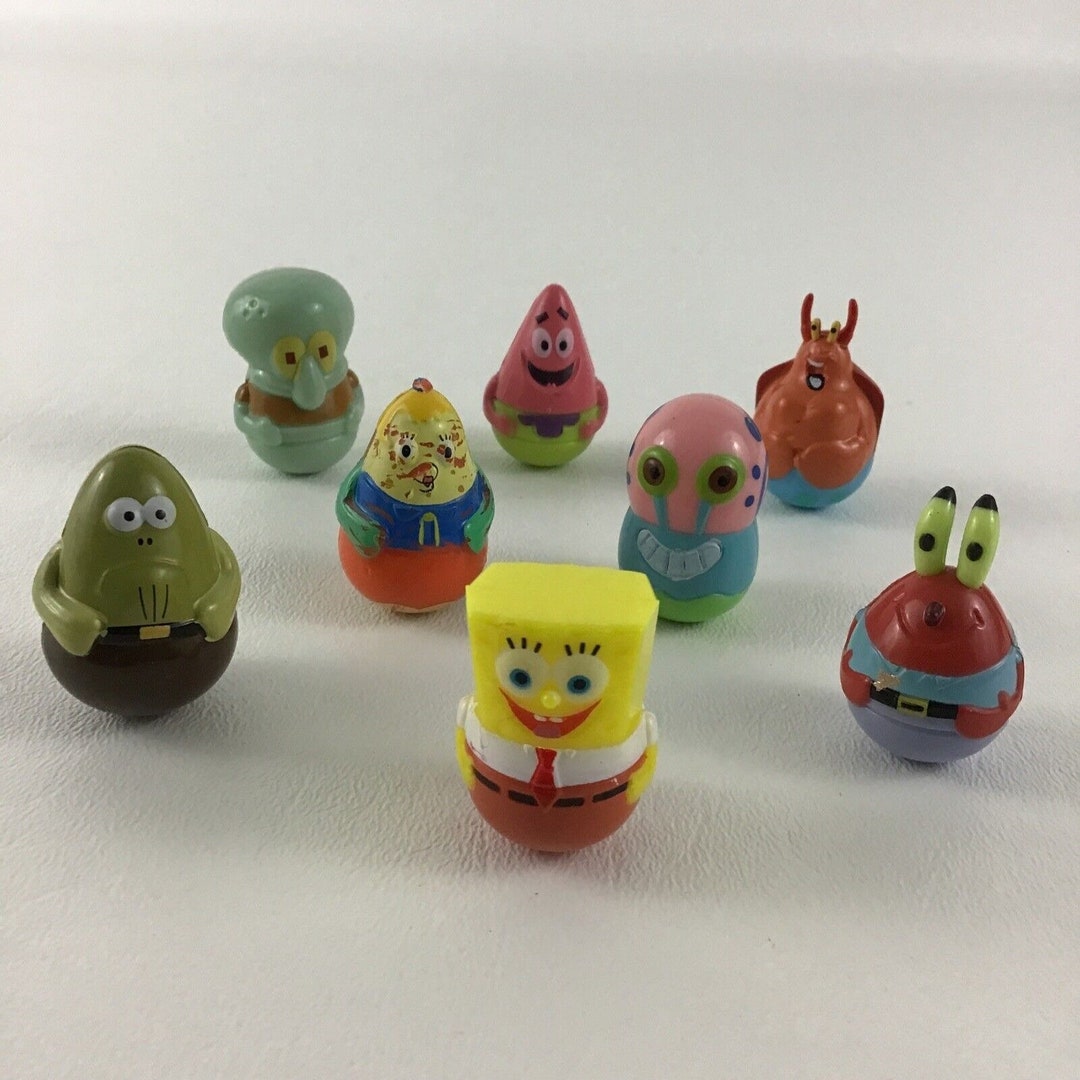 Spongebob Squarepants Mini Weeble Wobble 1 Figures Gary Patrick Krabs ...
