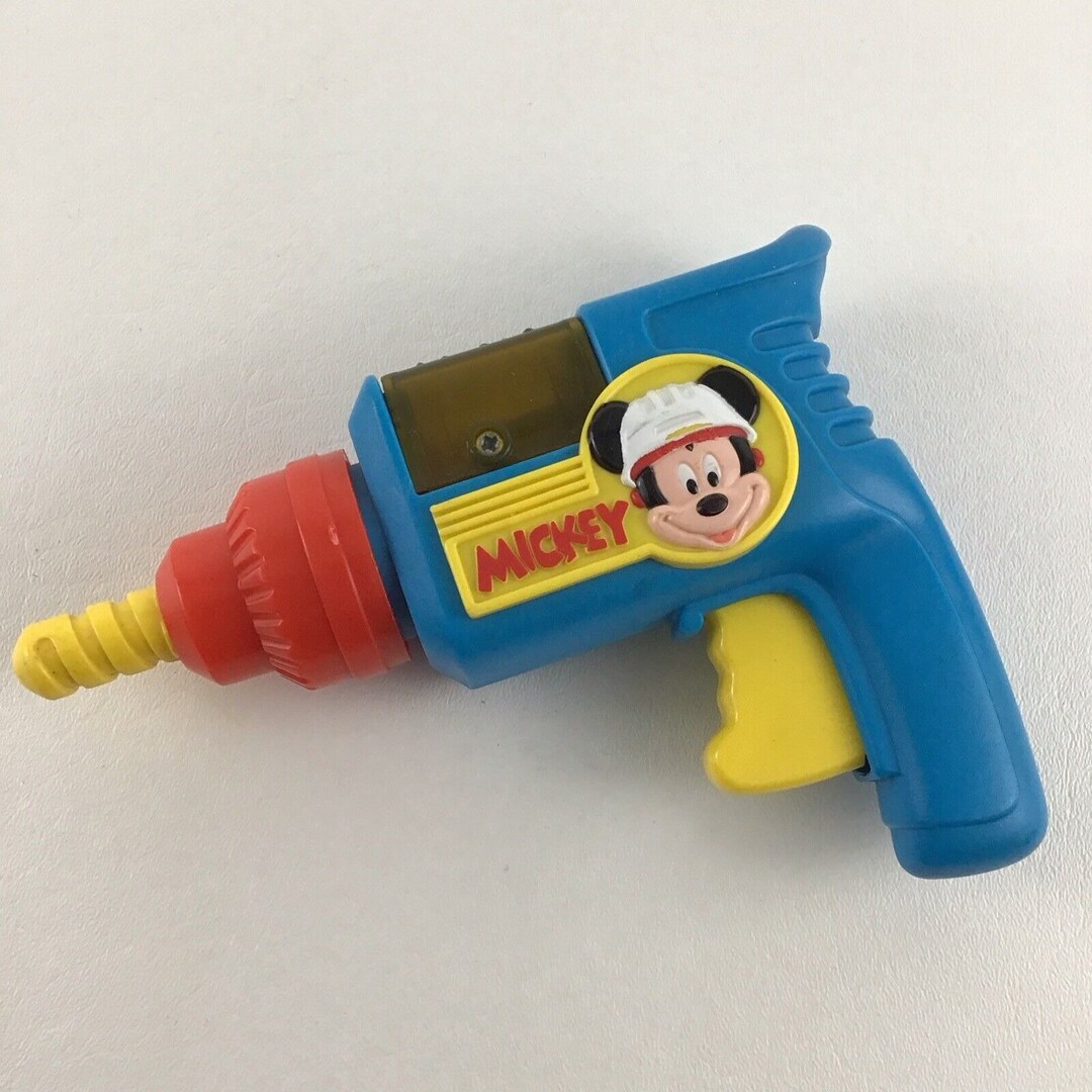 Disney Mickey Mouse Pretend Play Tool Drill Construction Worker Vintage ...