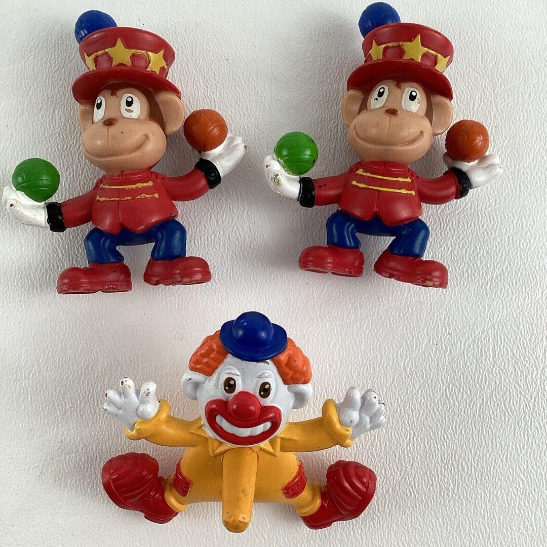 Big Top Circus Vintage 80s Toy Lot Balance Spinner Clown Juggling ...