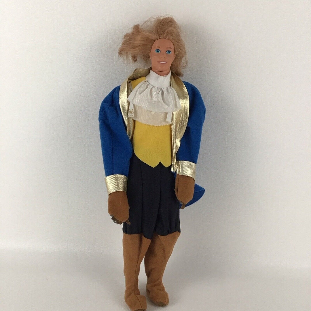 Disney Beauty and the Beast Barbie Ken Doll 12" Prince Adam Figure ...