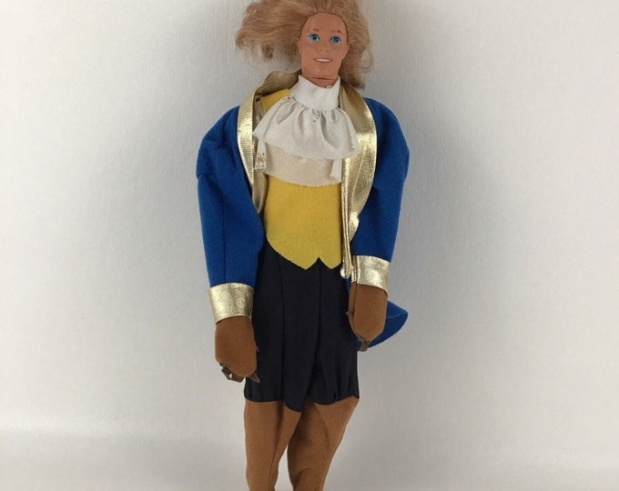 Disney Beauty and the Beast Barbie Ken Doll 12" Prince Adam Figure ...