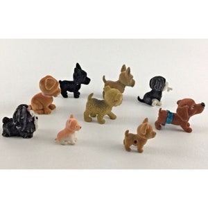 Barbie Pets Collectible Figures Fuzzy Flocked Puppy Dog Dogs Mattel Toy ...