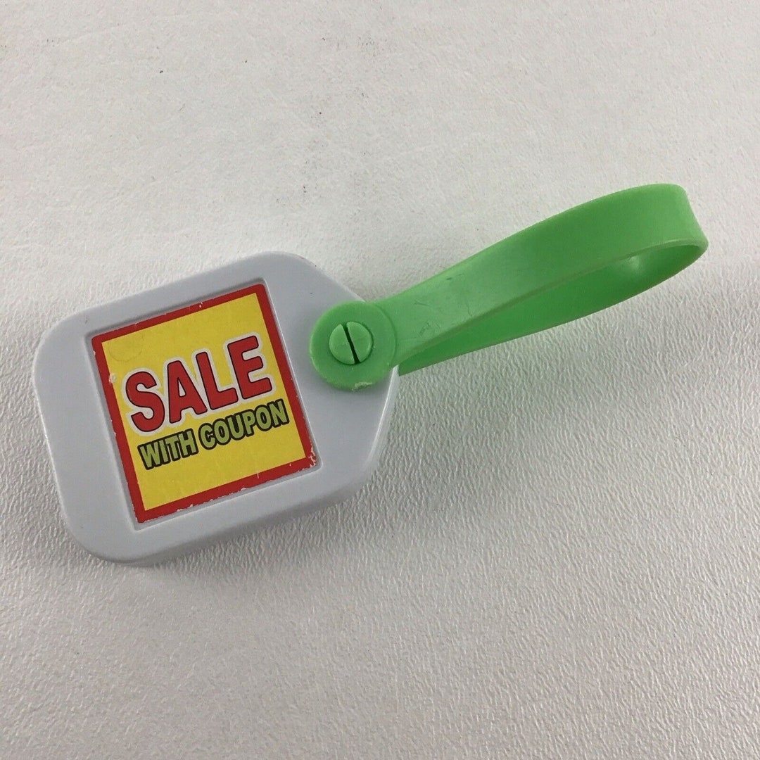 Leap Frog Grocery Store Shopping Cart Food Replacement Sale Tag Vintage ...
