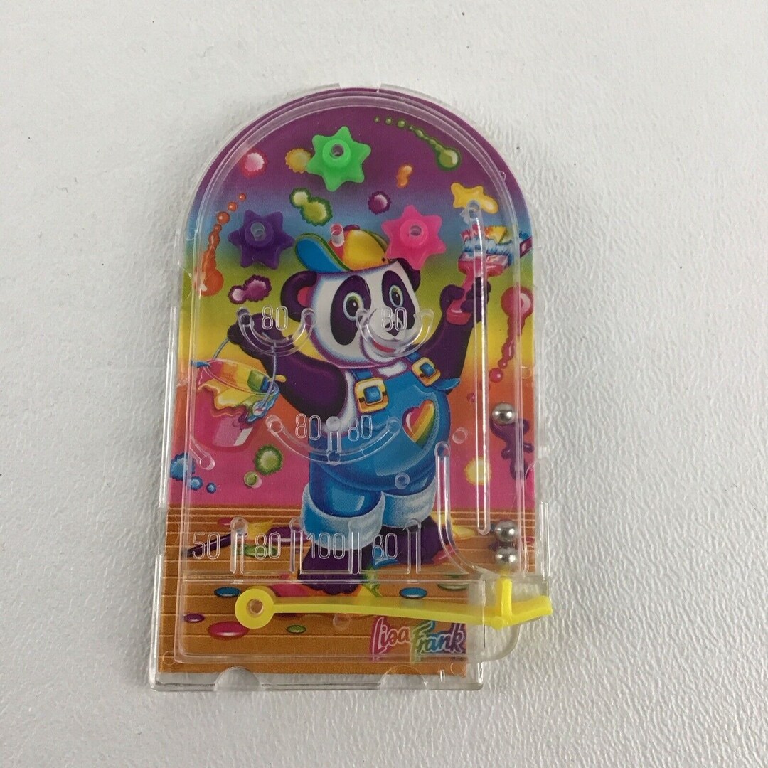Lisa Frank Vintage Pinball Game Panda Bear Skill Puzzle Toy Party ...